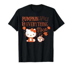 hello kitty pumpkin spice and everything nice t-shirt