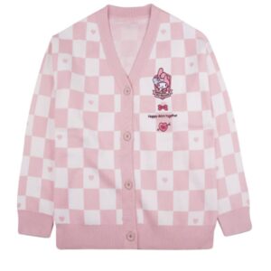 women's japan cute cardigan sweater kawaii jk uniform cardigan sweater cosplay sweater (pink, l)