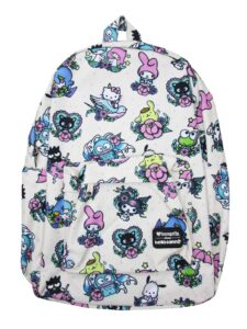 loungefly x sanrio hello kitty characters tattoo allover-print nylon backpack (multicolored, one size)