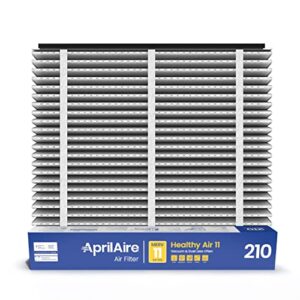 aprilaire 210 replacement filter for aprilaire whole house air purifiers - merv 11, clean air & dust, 20x25x4 air filter (pack of 1)