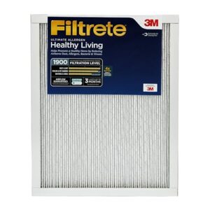 filtrete 20x25x1 ac furnace air filter, merv 13, mpr 1900, premium allergen, bacteria & virus filter, 3-month pleated 1-inch electrostatic air cleaning filter, 6-pack (actual size 19.69x24.69x0.78 in)