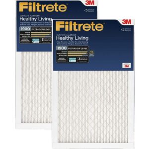 20x25x1 (19.7 x 24.7) filtrete 1900 ultimate allergen reduction filter by 3m (4 pack)