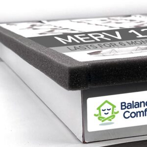 Balanced Comfort 14x20x3 MERV 13; 3" Inch Pleated Air Filters; 6 Month Lifespan; Long Lasting; Title 24 Compliant