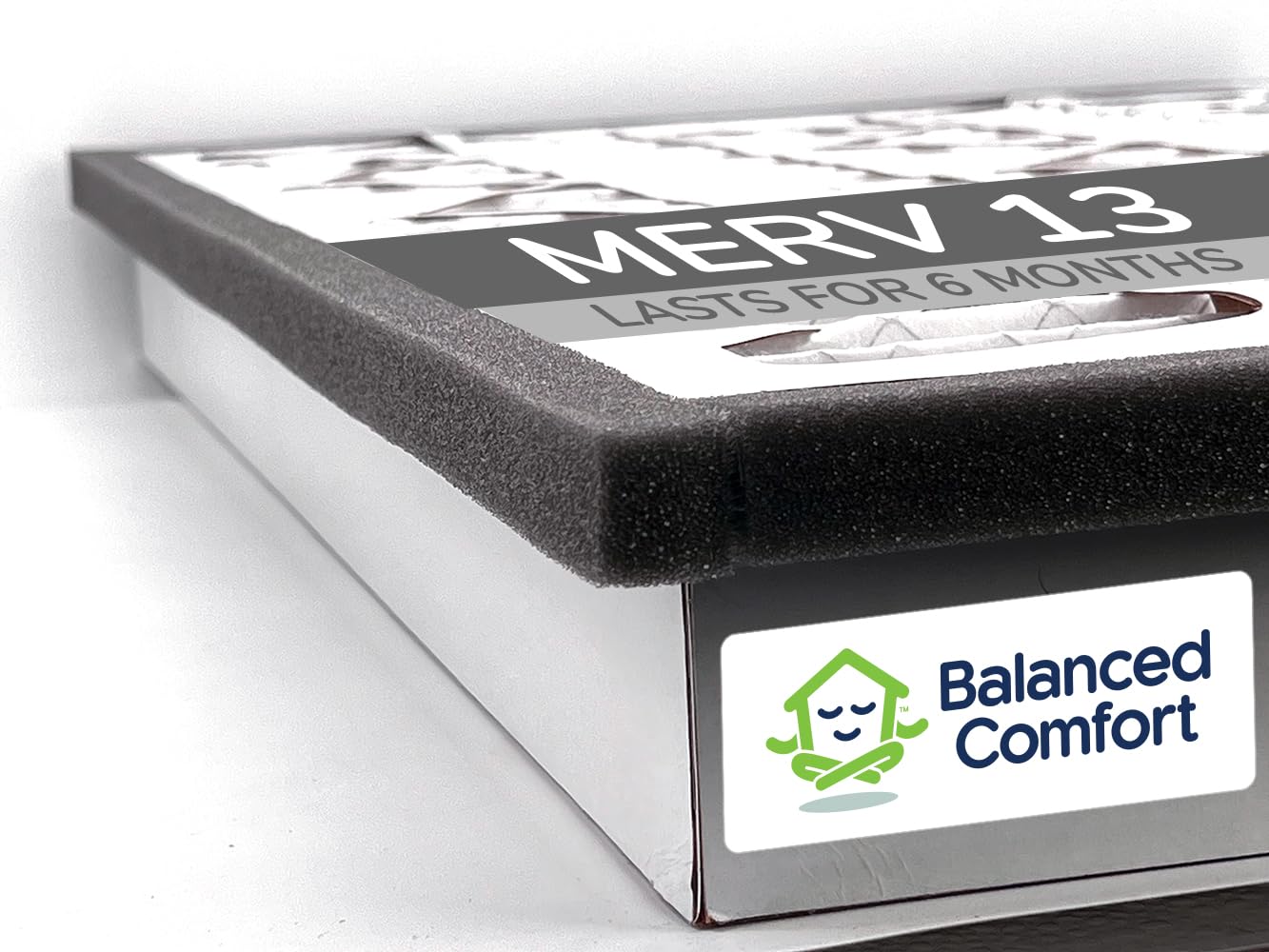 Balanced Comfort 14x20x3 MERV 13; 3" Inch Pleated Air Filters; 6 Month Lifespan; Long Lasting; Title 24 Compliant