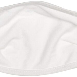 Hanes X-Temp Adjustable Comfort Mask, White, 5 Count (Pack of 1)