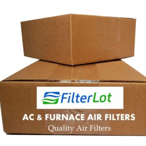 FilterLot 20x25x4 Air Filter MERV 8, Pleated HVAC AC Furnace Filters (3-Pack)