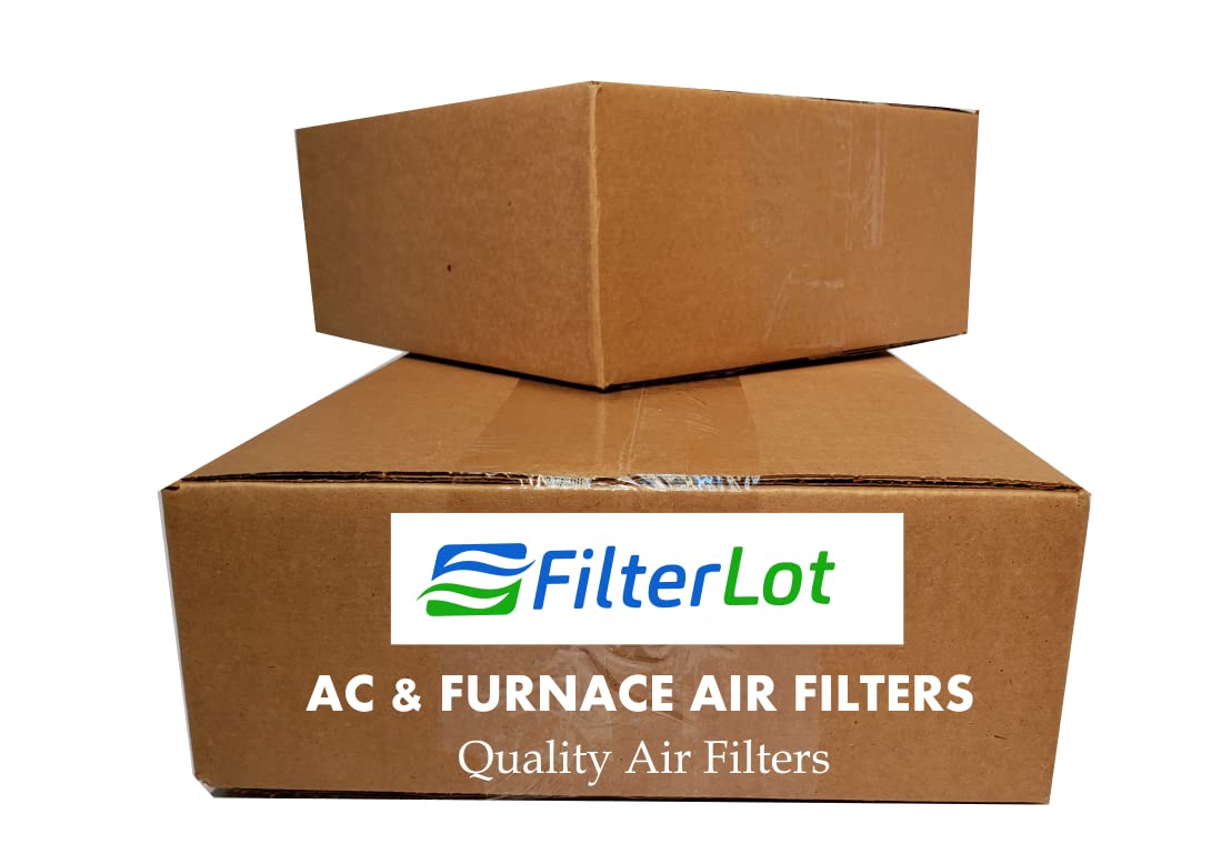 FilterLot 20x25x4 Air Filter MERV 8, Pleated HVAC AC Furnace Filters (3-Pack)