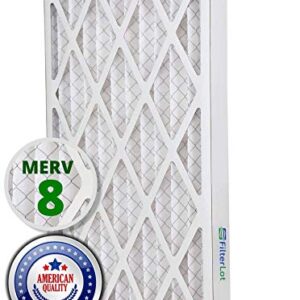 FilterLot 20x25x4 Air Filter MERV 8, Pleated HVAC AC Furnace Filters (3-Pack)