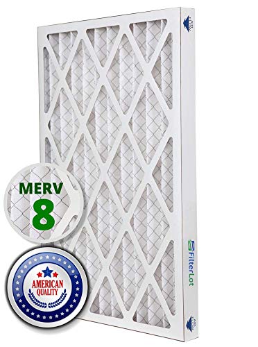 FilterLot 20x25x4 Air Filter MERV 8, Pleated HVAC AC Furnace Filters (3-Pack)