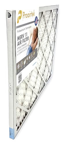 Proairtek AF20251M11SWH Model 20x25x1 Pack of 6 Air Filters, MERV 11; Ideal for Anyone Wanting Clean, Crisp Air in Their Home