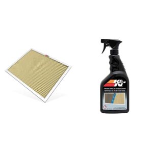 k&n 16x20x1 hvac furnace air filter & k&n 99-6010 furnace filter cleaner bundle