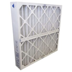 20x25x4 Furnace- Air Filter Merv 8 Pleated Replacement (1 Box of 2) (Actual Filter Size: 19.375 x 24.375 x 3.75 Inches)