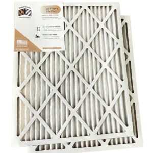 20X25x1- Pleated HVAC Furnace Air Filter- Merv 9- Pack of 2