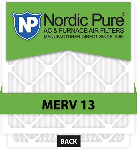 Nordic Pure 20x22x1 (19 1/2 x 21 7/16 x 3/4) Pleated MERV 13 Air Filters 6 Pack