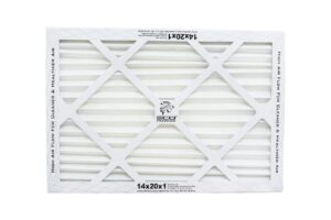 eco power 14x20x1 air filter merv 10, pleated hvac ac furnace air filters replacement (actual size: 13.6 x 19.6 x 0.75 inches), sb3336