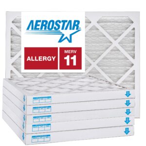 20x25x2 ac and furnace air filter by aerostar - merv 11, box of 12