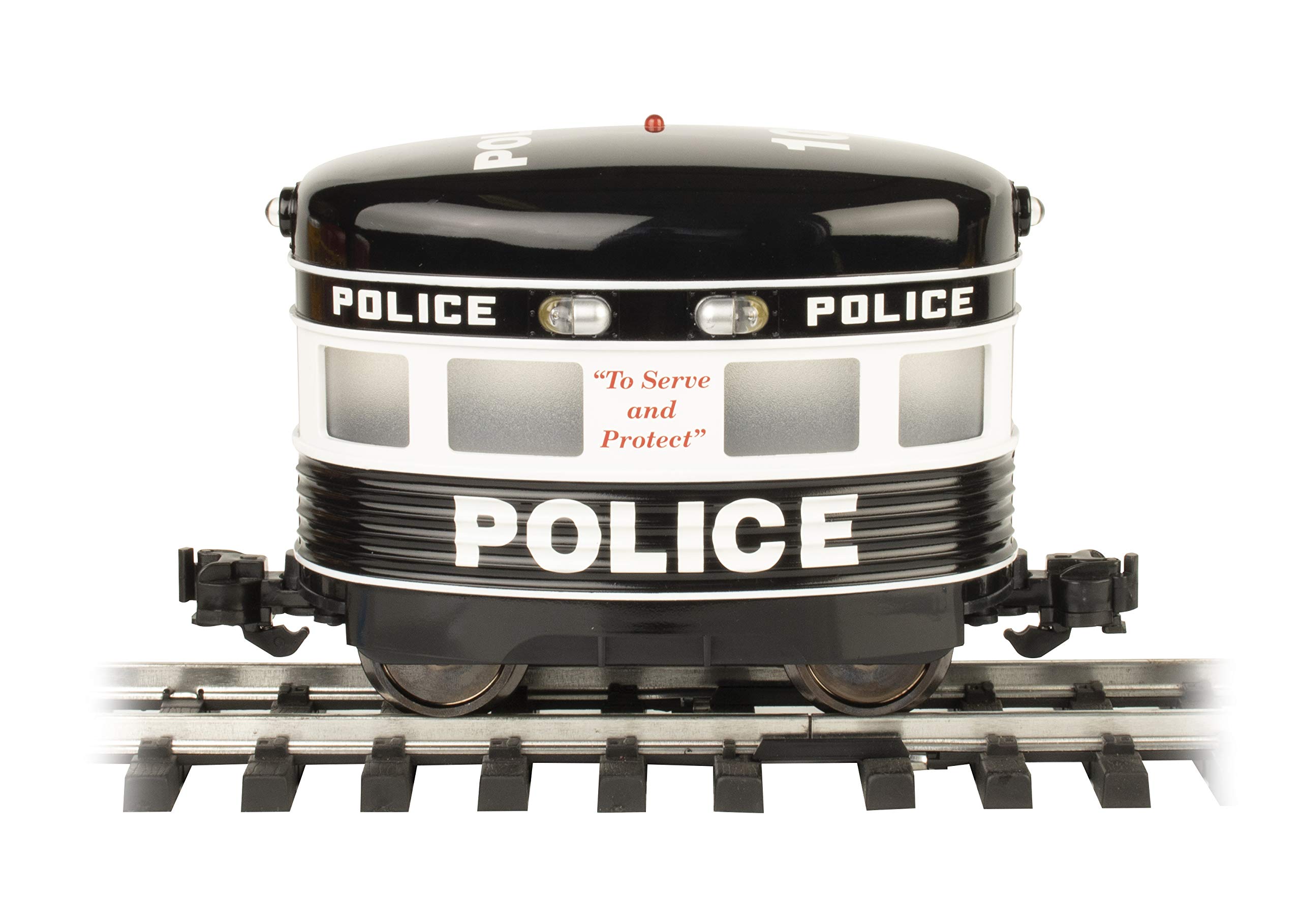 Bachmann Trains - EGGLINER Powered Track Vehicle - Police - Large G Scale (96286)