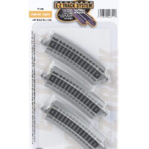 Bachmann E-Z Track Half Section 11.25" Radius Curved Track (6/Card) N Scale