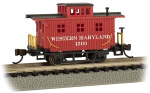 bachmann trains - old-time bobber caboose - western maryland® #1200 - n scale