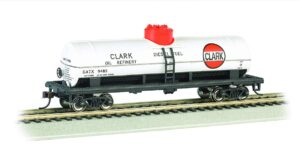 bachmann trains - 40' single dome tank car - clark #9485 - ho scale