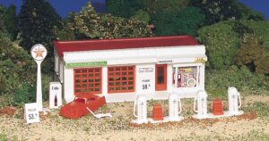 bachmann - plasticville classic kit - gas station - ho