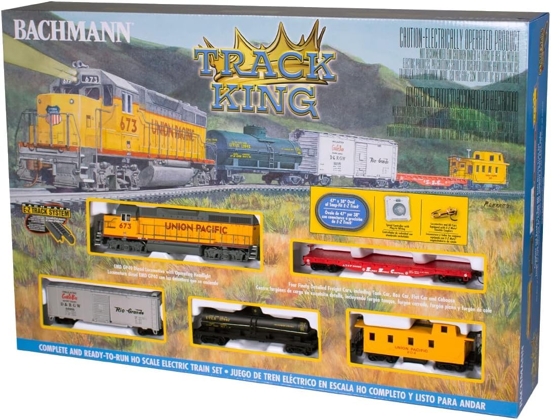 Bachmann Trains - Track King Ready to Run Electric Train Set - HO Scale