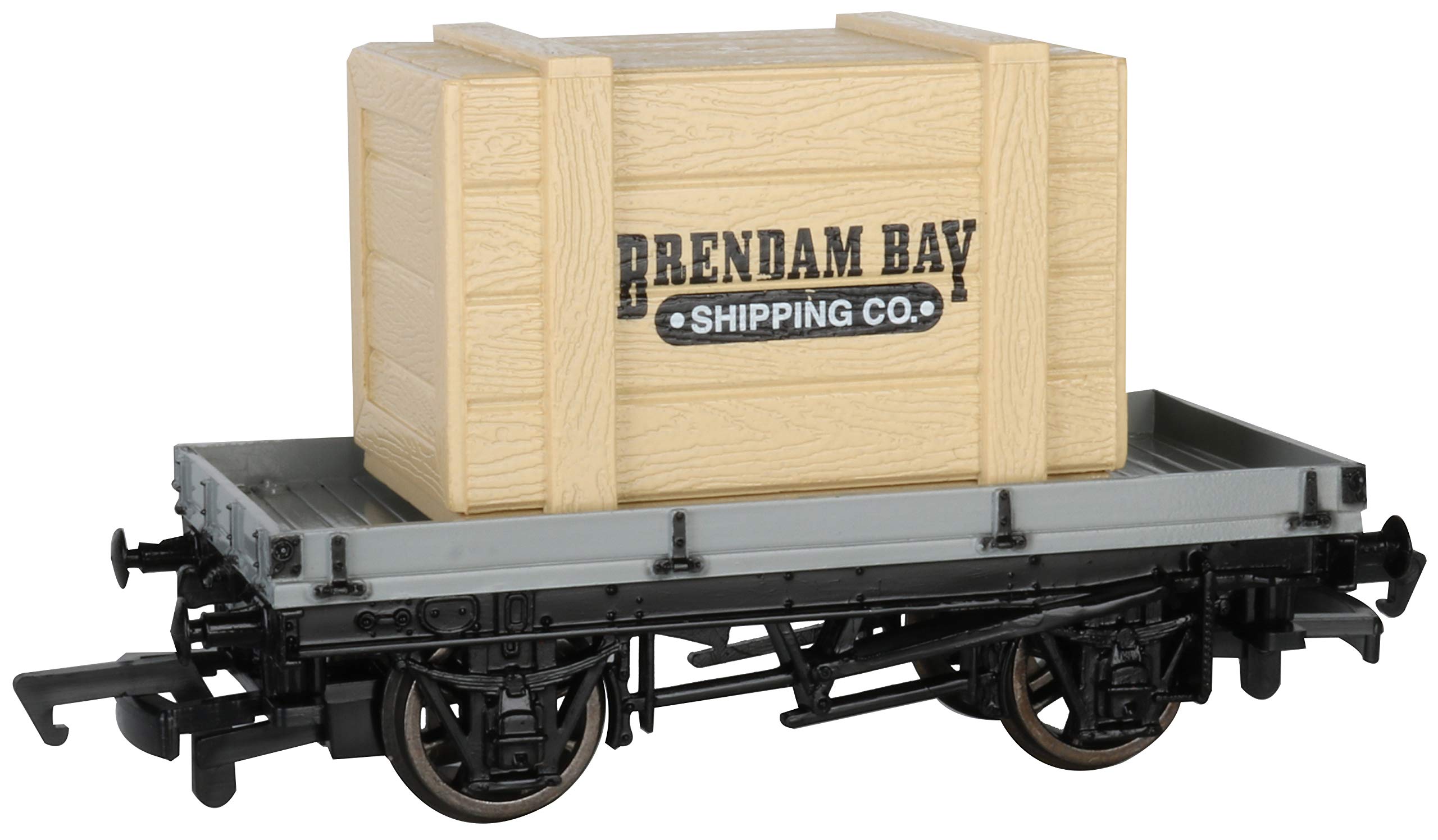 Bachmann Trains - Thomas & Friends™ 1 Plank Wagon with BRENDAM Bay Shipping CO. Crate - HO Scale