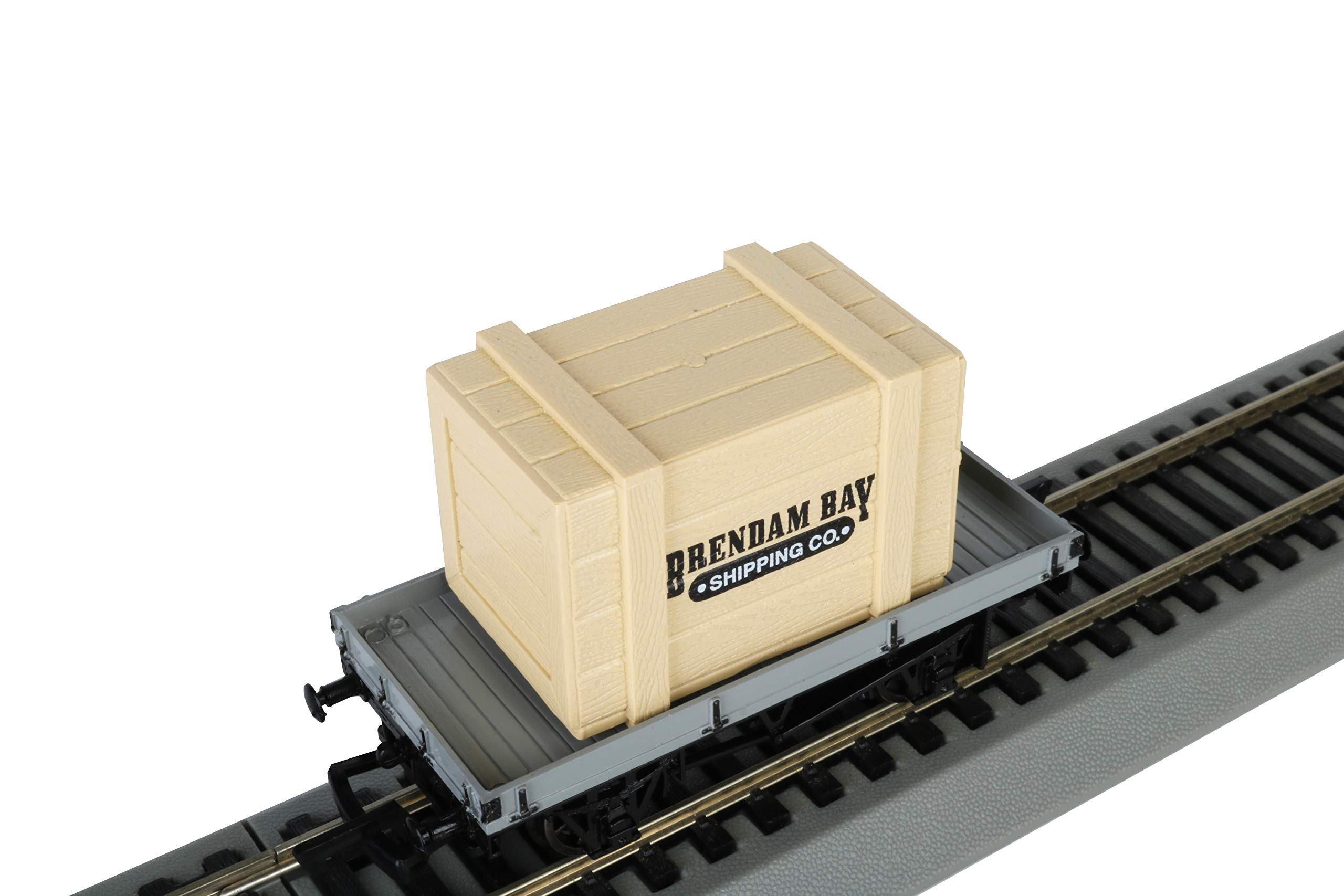 Bachmann Trains - Thomas & Friends™ 1 Plank Wagon with BRENDAM Bay Shipping CO. Crate - HO Scale