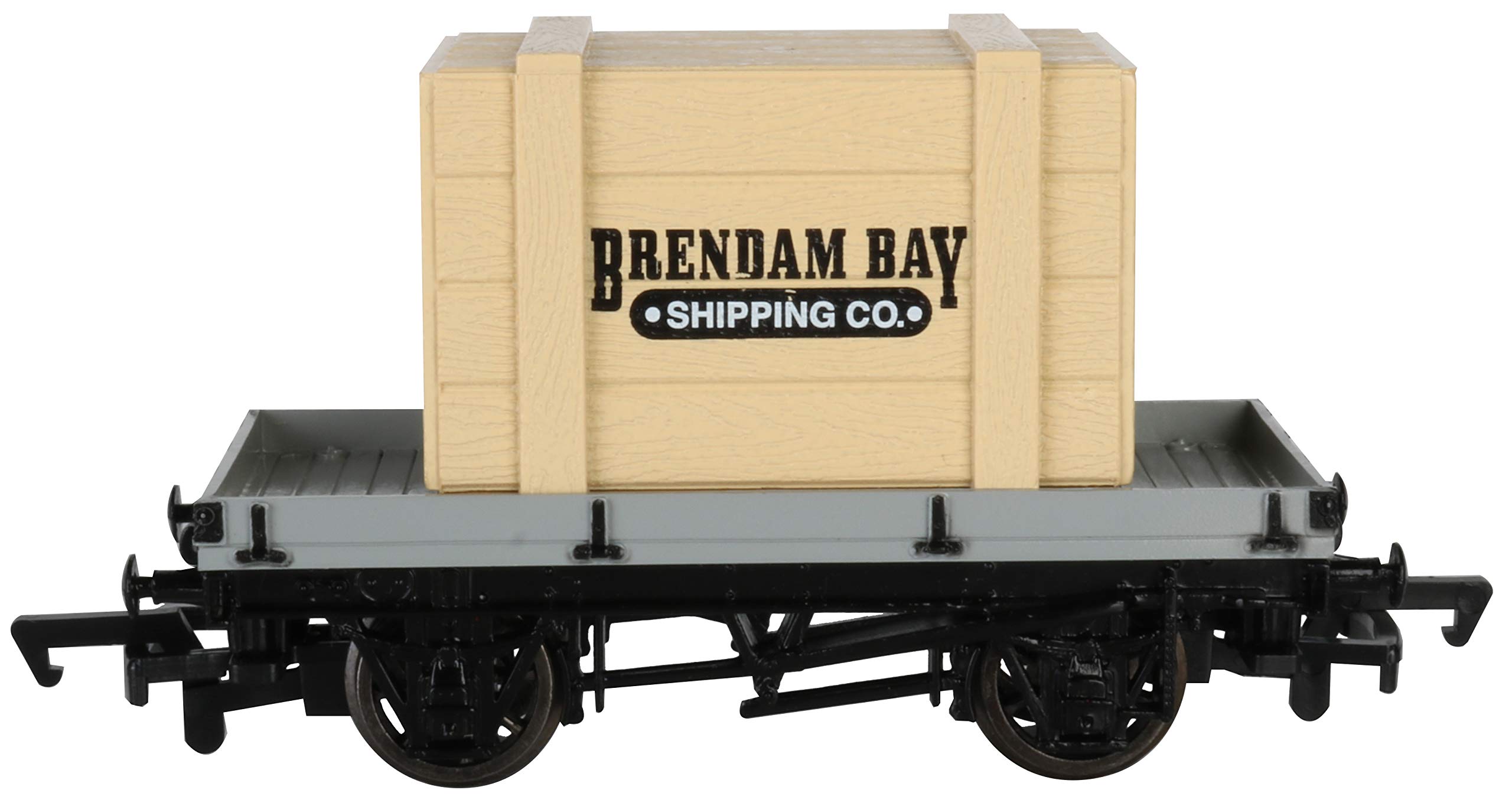 Bachmann Trains - Thomas & Friends™ 1 Plank Wagon with BRENDAM Bay Shipping CO. Crate - HO Scale