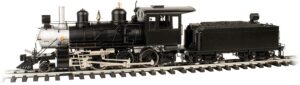 bachmann trains - 4-6-0 steam locomotive with metal gears - painted, unlettered - black - large g scale