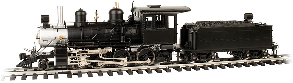 Bachmann Trains - 4-6-0 Steam Locomotive with Metal Gears - Painted, UNLETTERED - Black - Large G Scale