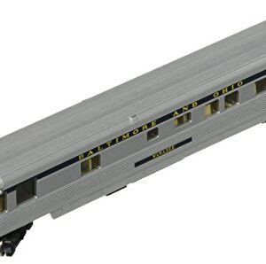 Bachmann Industries Streamline Fluted Observation Car with Lighted Interior - B&O (N Scale), 85'