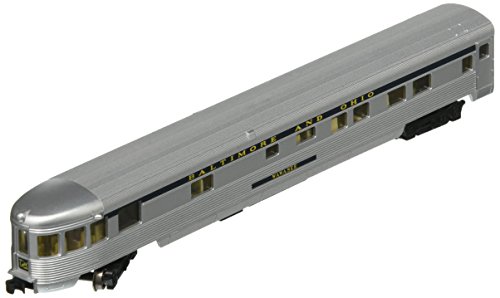 Bachmann Industries Streamline Fluted Observation Car with Lighted Interior - B&O (N Scale), 85'