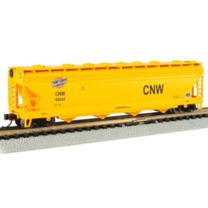 bachmann 17567 n acf 56' 4-bay hopper cnw #490