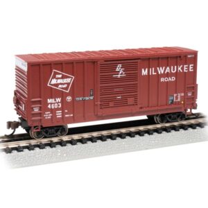 bachmann 18255 n hi-cube box car milwaukee roa