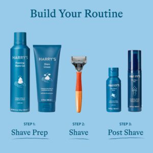 Harry's Razors for Men - Shaving Razors for Men includes a Mens Razor and 3 Razor Blade Refills (Sage) Pack of 1