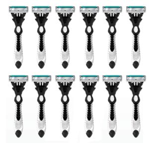 dorco pace6 6-blades disposable men's razor 10+2 (1-dozen)