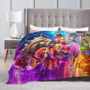 Cartoon Blanket Warm Throw Blanket Ultra-Soft Blanket for Bed Car Sofa Bedroom 50"X40"