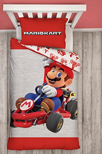 Nintendo Mario Closeup Single Duvet Cover Set