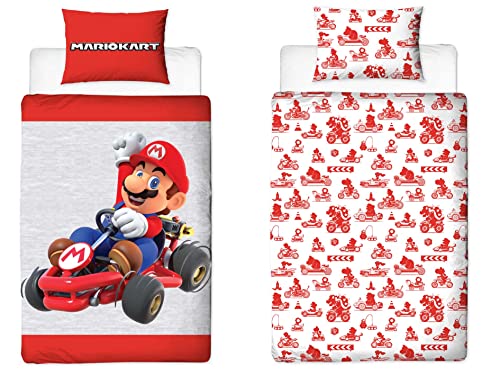 Nintendo Mario Closeup Single Duvet Cover Set