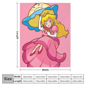 Cartoon Princess Blankets Throw Blanket Super Soft Flannel Lightweight Blanket for Boys Girls 50x40 in