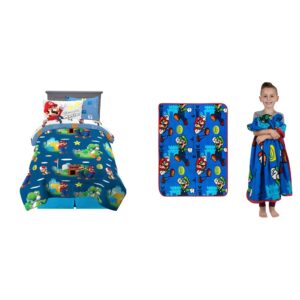 franco kids bedding super mario bedding set and blanket