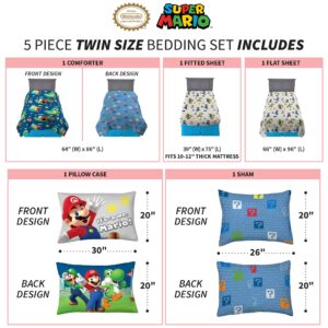 Franco Kids Bedding Super Mario Bedding Set and Blanket