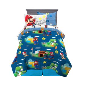 Franco Kids Bedding Super Mario Bedding Set and Blanket