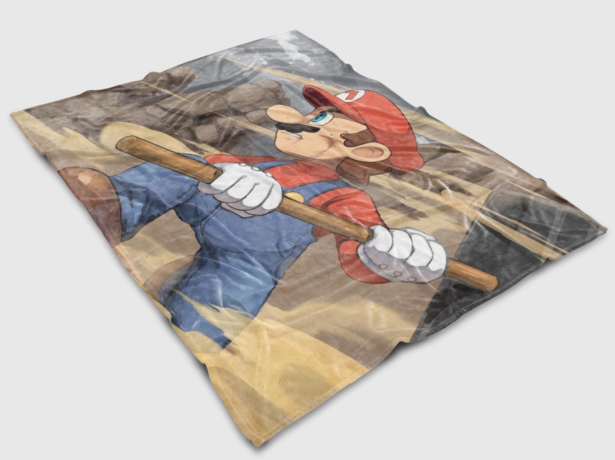 NICHIYOBI Redcap Beard Plumber Bros Game Flannel Blanket Kobayashi Tohru Kanna Lightweight Cozy Throw Blanket Warm Bed Blanket fit Sofa and Couch (03,Medium 60x50in)