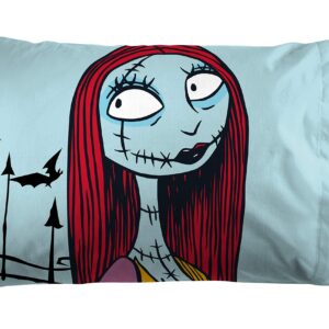 Jay Franco Nightmare Before Christmas Together 1 Pack Pillowcase - Double-Sided Kids Super Soft Bedding (Official Product)