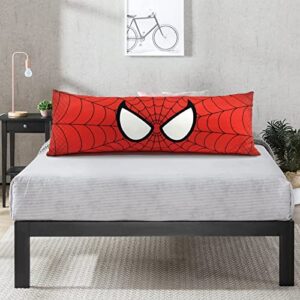 Spider Red Man Body Pillow Cover with Hidden Zipper 20x54inches Double Printed Pillowcase Cover