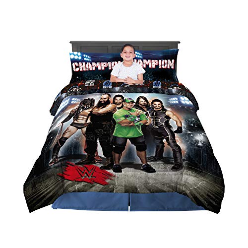 Franco Kids Bedding Comforter and Sheet Set, 5 Piece Full Size, WWE Armageddon