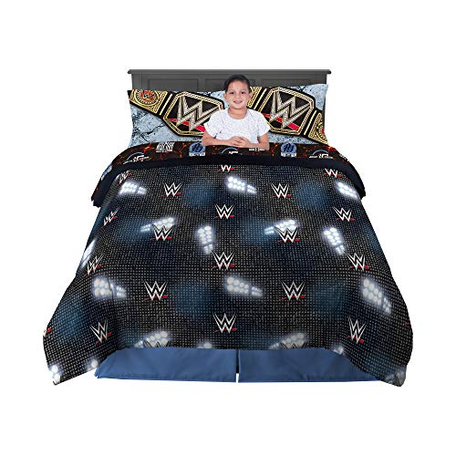 Franco Kids Bedding Comforter and Sheet Set, 5 Piece Full Size, WWE Armageddon