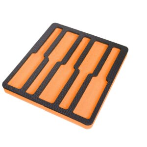 Polar Whale Tool Drawer Organizer Screwdriver Holder Insert Orange Black Durable Foam Tray Holds 5 Drivers Up To 10 Inches Fits Craftsman Husky Kobalt Milwaukee Many Others